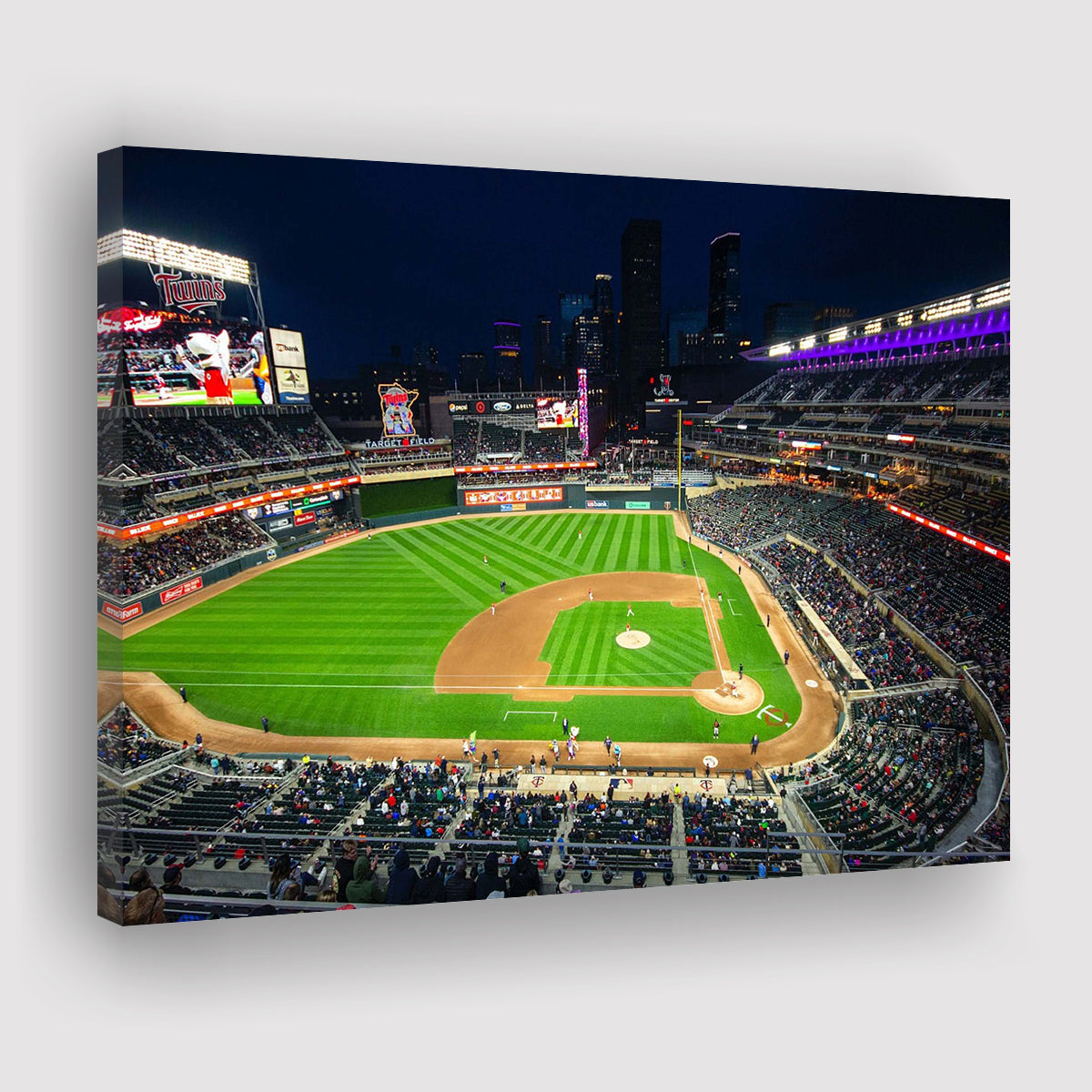 Target Field Wall Art Minnesota Twins Baseball Stadium,Sport Stadium A ...