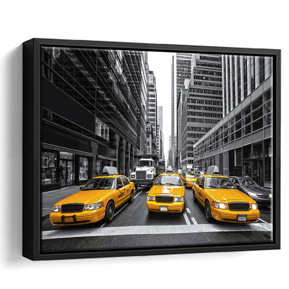New York Black And White Yellow Taxi
