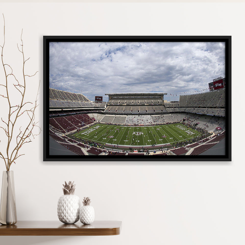 Texas AM Aggies Stadium Framed Canvas Prints Kyle Field Stadium Wall,S ...