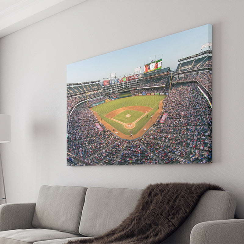 Texas Rangers Stadium Canvas Prints Globe Life Field Wall Art,Sport St ...