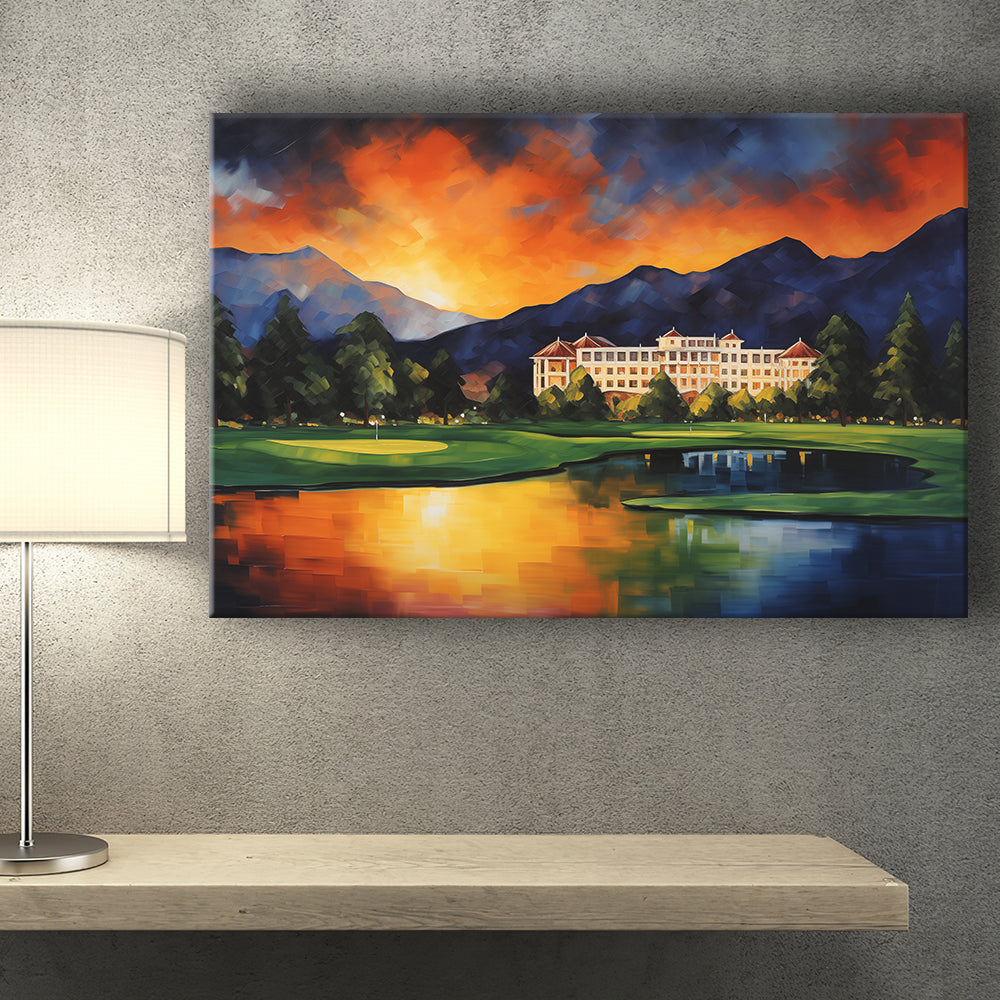 The Broadmoor Golf Club - A Colorado Springs Resort Painting Canvas Pr ...