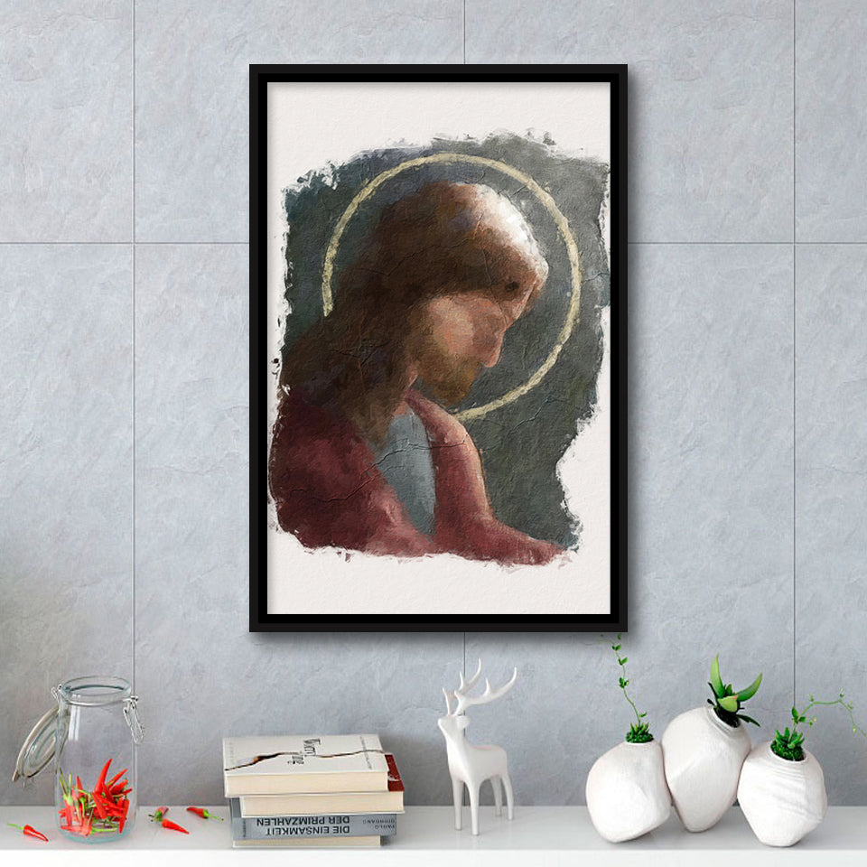 The God Who Weeps Framed Canvas Prints Wall Art - Painting Canvas, Flo ...