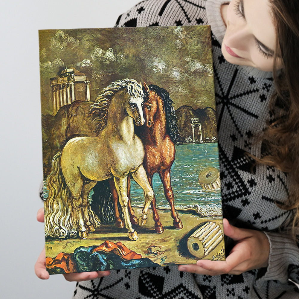 The Horses Of Apollo, Giorgio De Chirico, Horse Wall Art, Canvas Print ...