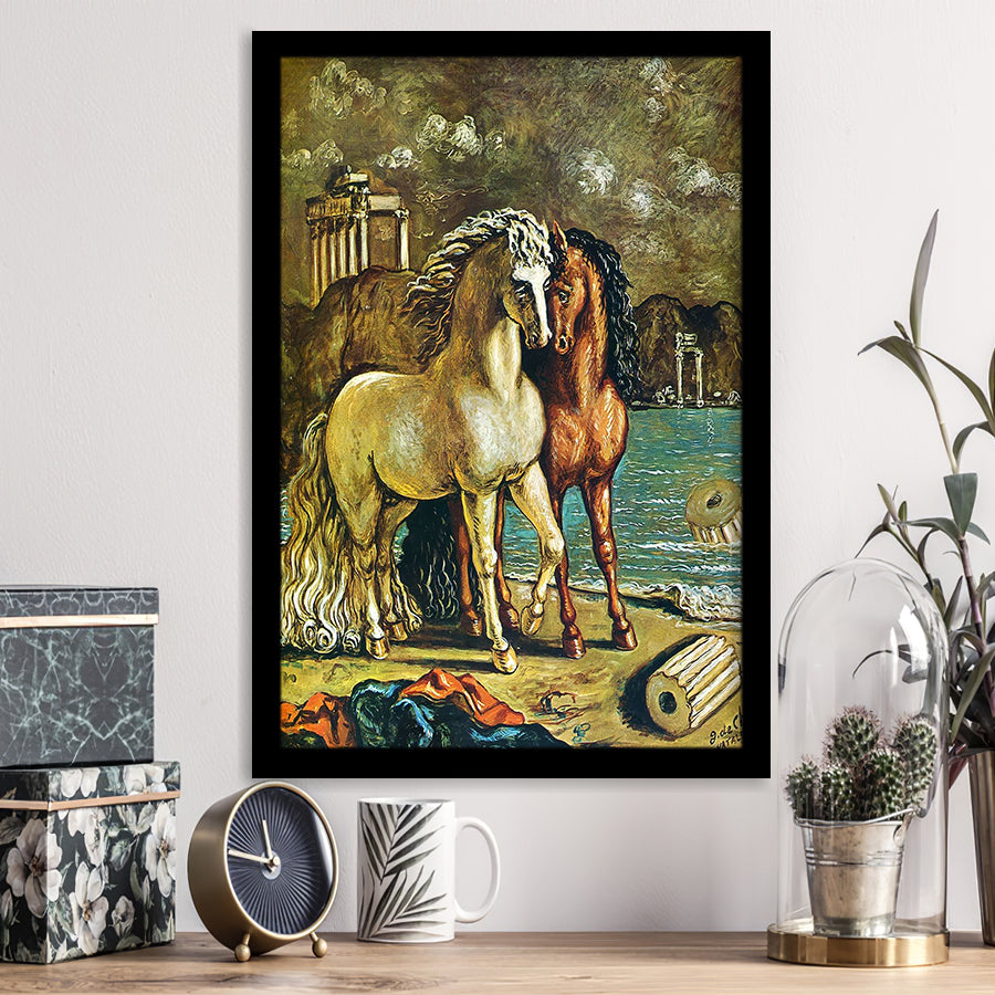 The Horses Of Apollo, Giorgio De Chirico, Horse Wall Art, Framed Art P ...