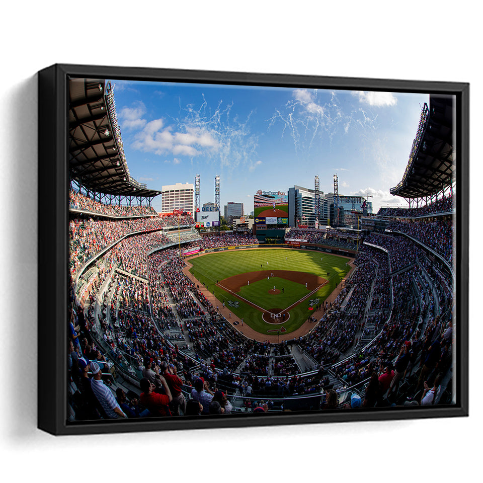 Truist Park Stadium, Stadium Canvas, Sport Art, Gift for him, Framed C ...
