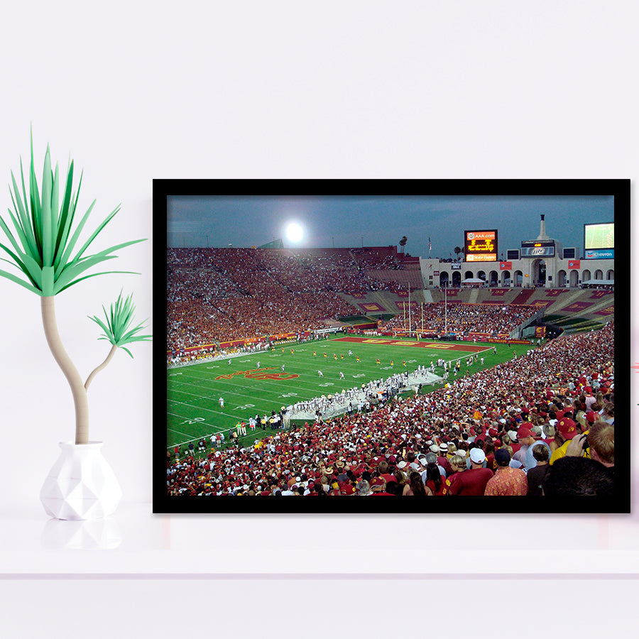 USC Trojans Wall Art Los Angeles Memorial Coliseum,Sport Stadium Art P ...