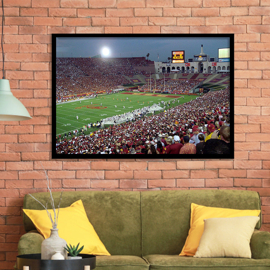 USC Trojans Wall Art Los Angeles Memorial Coliseum,Sport Stadium Art P ...