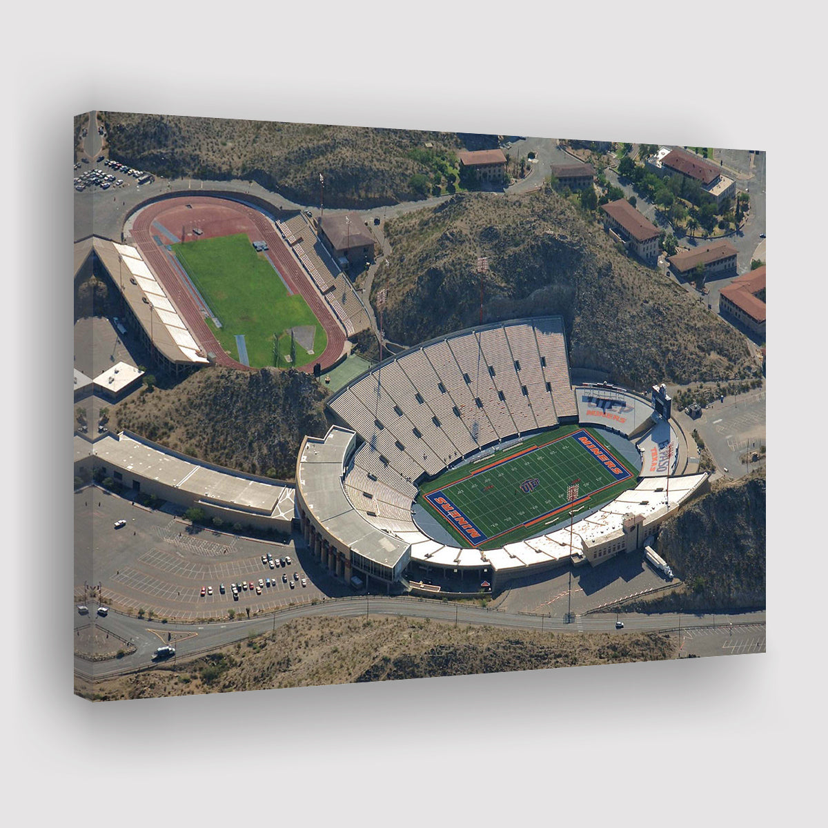 UTEP Miners Wall Art Sun Bowl Stadium Canvas Prints,Sport Stadium Art ...