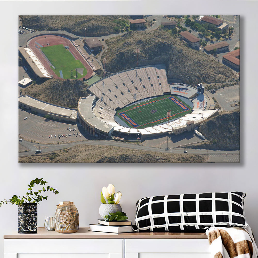 UTEP Miners Wall Art Sun Bowl Stadium Canvas Prints,Sport Stadium Art ...