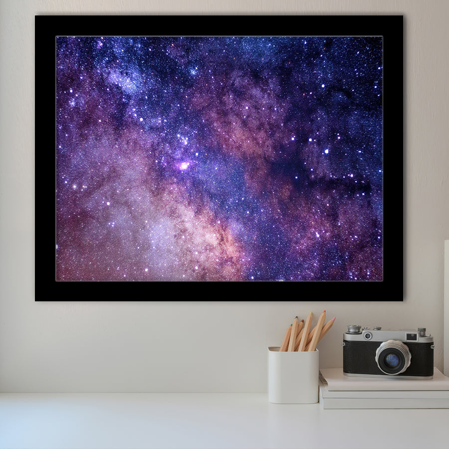framed space poster