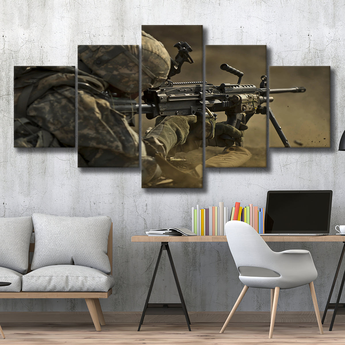 Us Army, Multi Panels, 5 Pieces, Canvas Prints Wall Art Home Decor ...