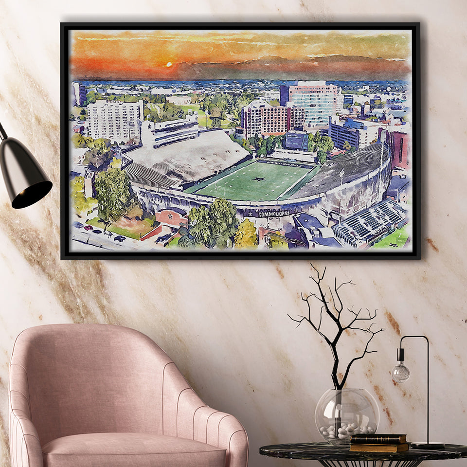 Vanderbilt Commodores Vanderbilt Stadium at Dudley Field Watercolor, S ...