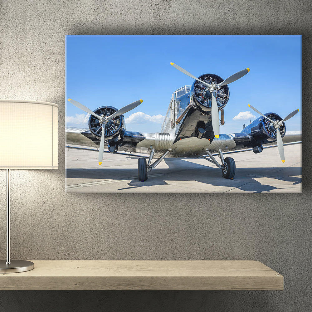 Vintage Airplane Wall Mural Aerobatic Canvas Prints Wall Art Decor - P ...
