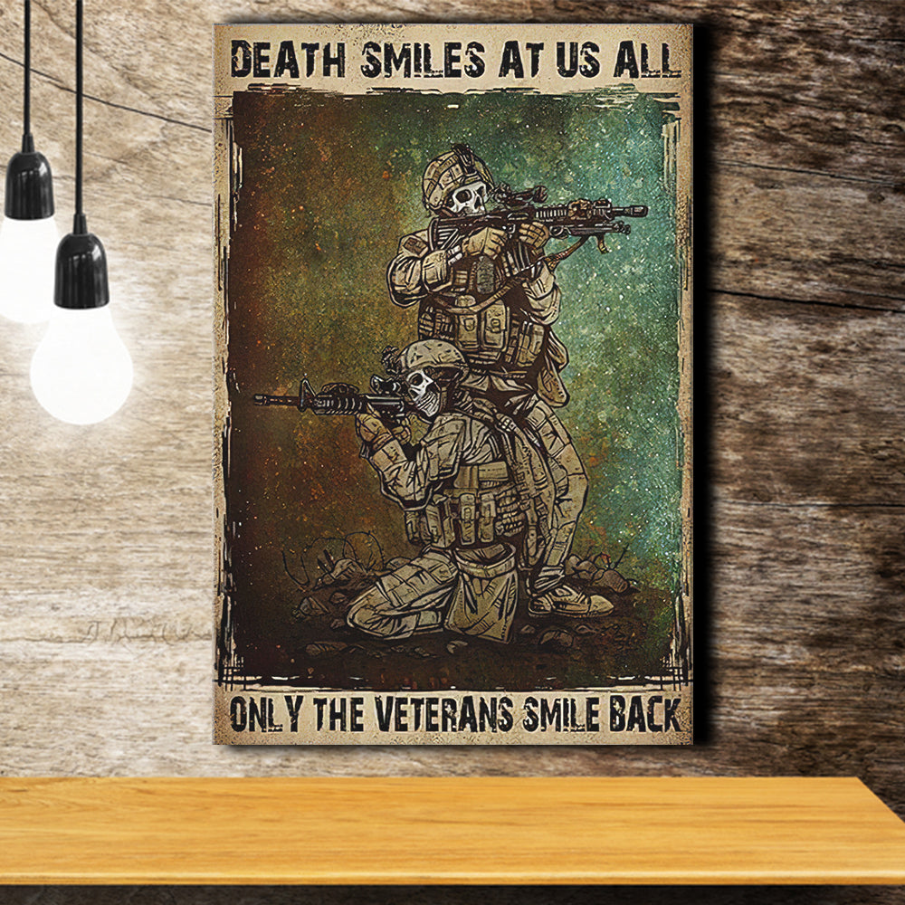 Skeleton Soldiers With Rifles Death Smiles At Us All Only The Veterans ...