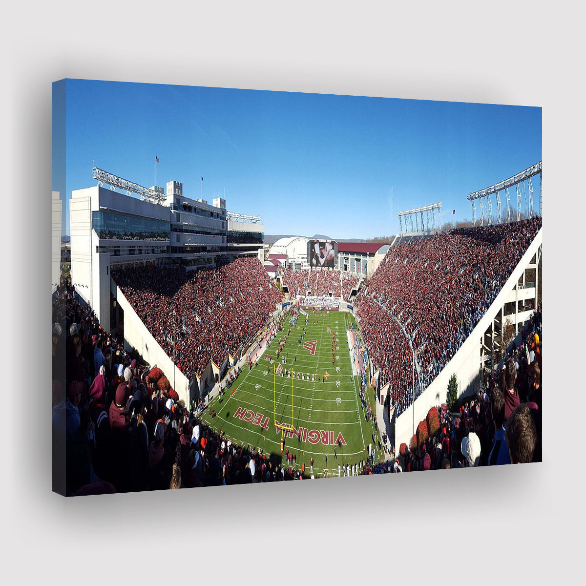 Virginia Tech Stadium Canvas Prints Lane Stadium Wall Art American,Spo ...
