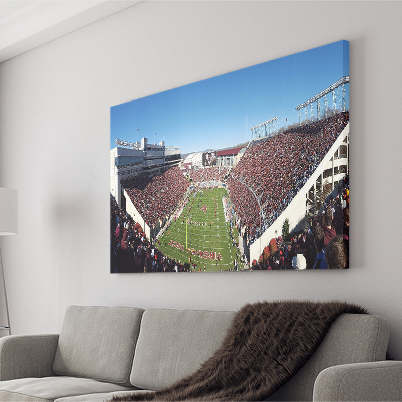 Virginia Tech Stadium Canvas Prints Lane Stadium Wall Art American,Spo ...