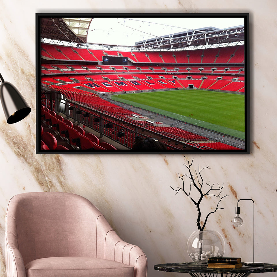 Wembley Stadium Framed Canvas Prints London Wall Art Football Stadium ...