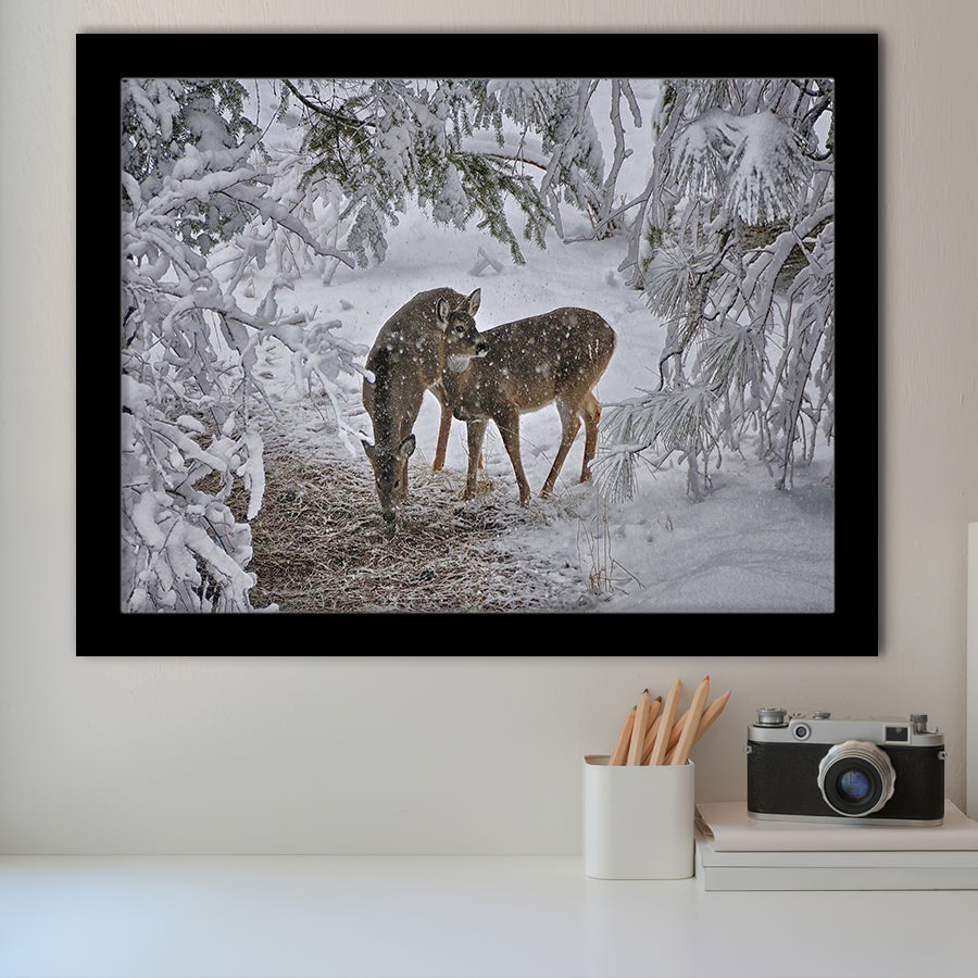 winter tree framed art