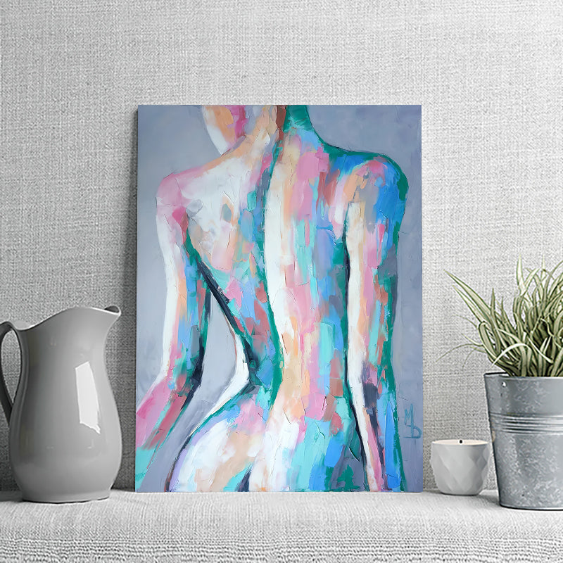 Woman Body Colorful Abstract Canvas Wall Art - Canvas Prints, Prints f ...