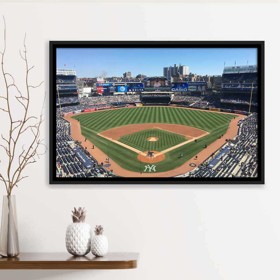 Yankee Stadium, Stadium Canvas, Sport Art, Gift for him,100 Framed Can ...