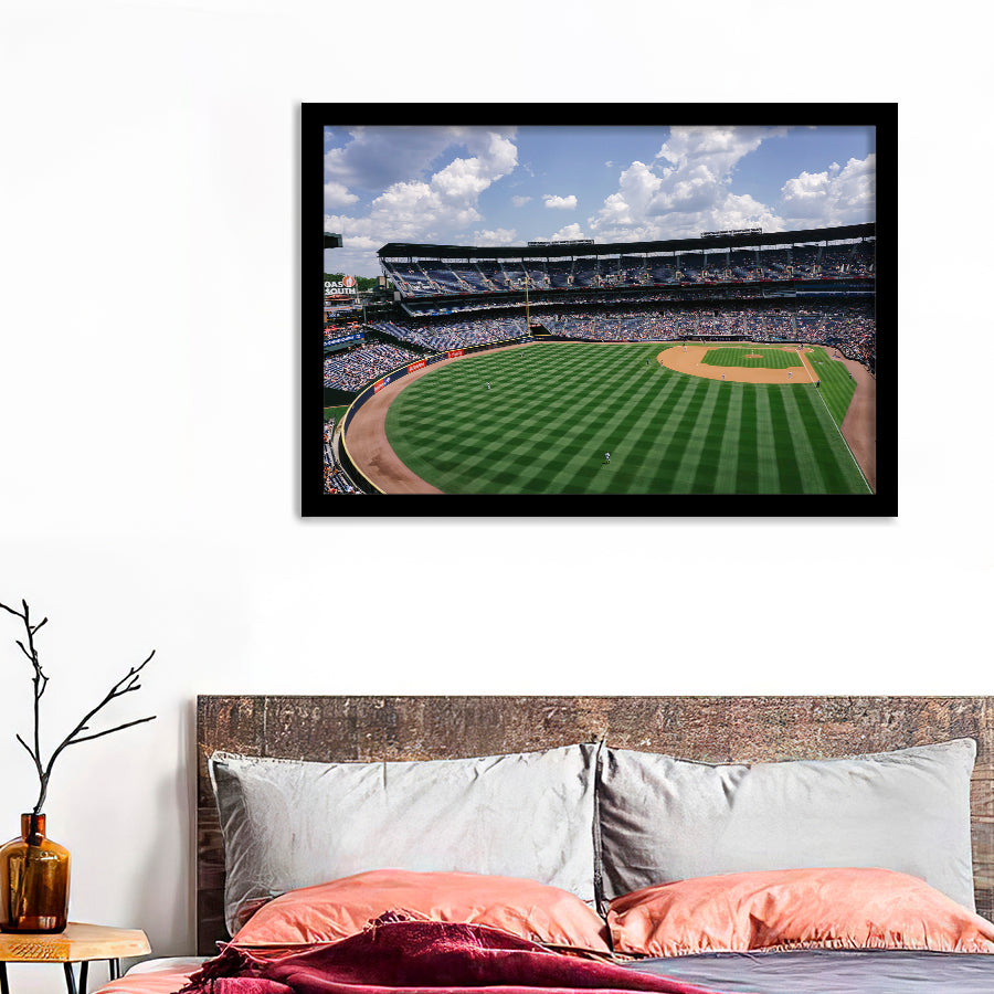 Athlete Ballpark Baseball Stadium Game Wall Art Print - Framed Prints ...