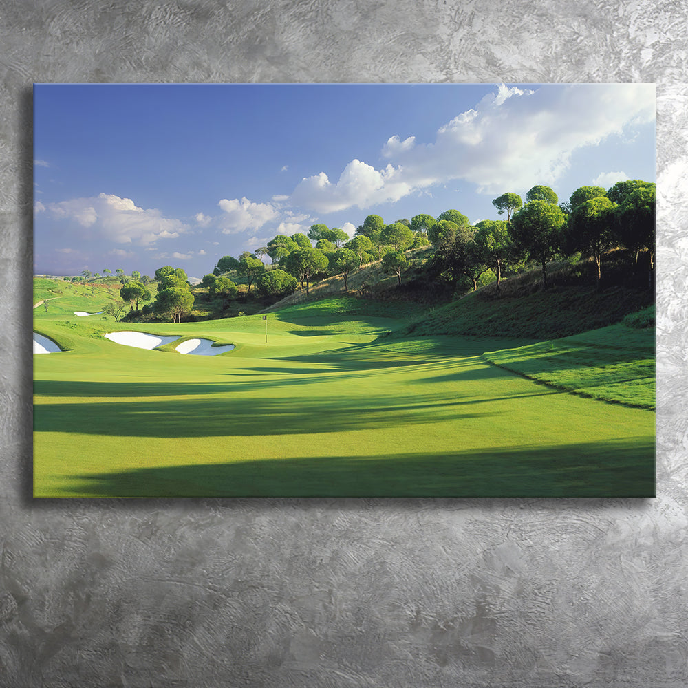 Breath Taking Golf Course Canvas Prints Wall Art - Painting Canvas, Ar ...