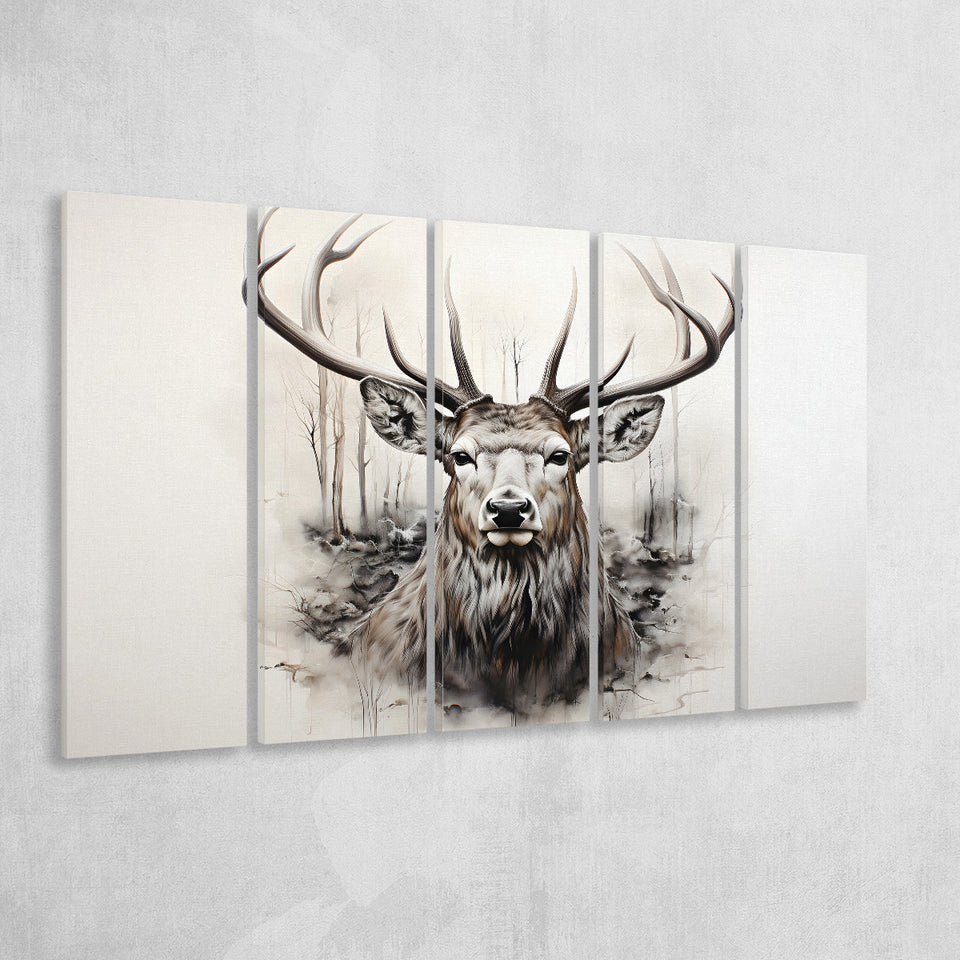 how to draw deer with pencil