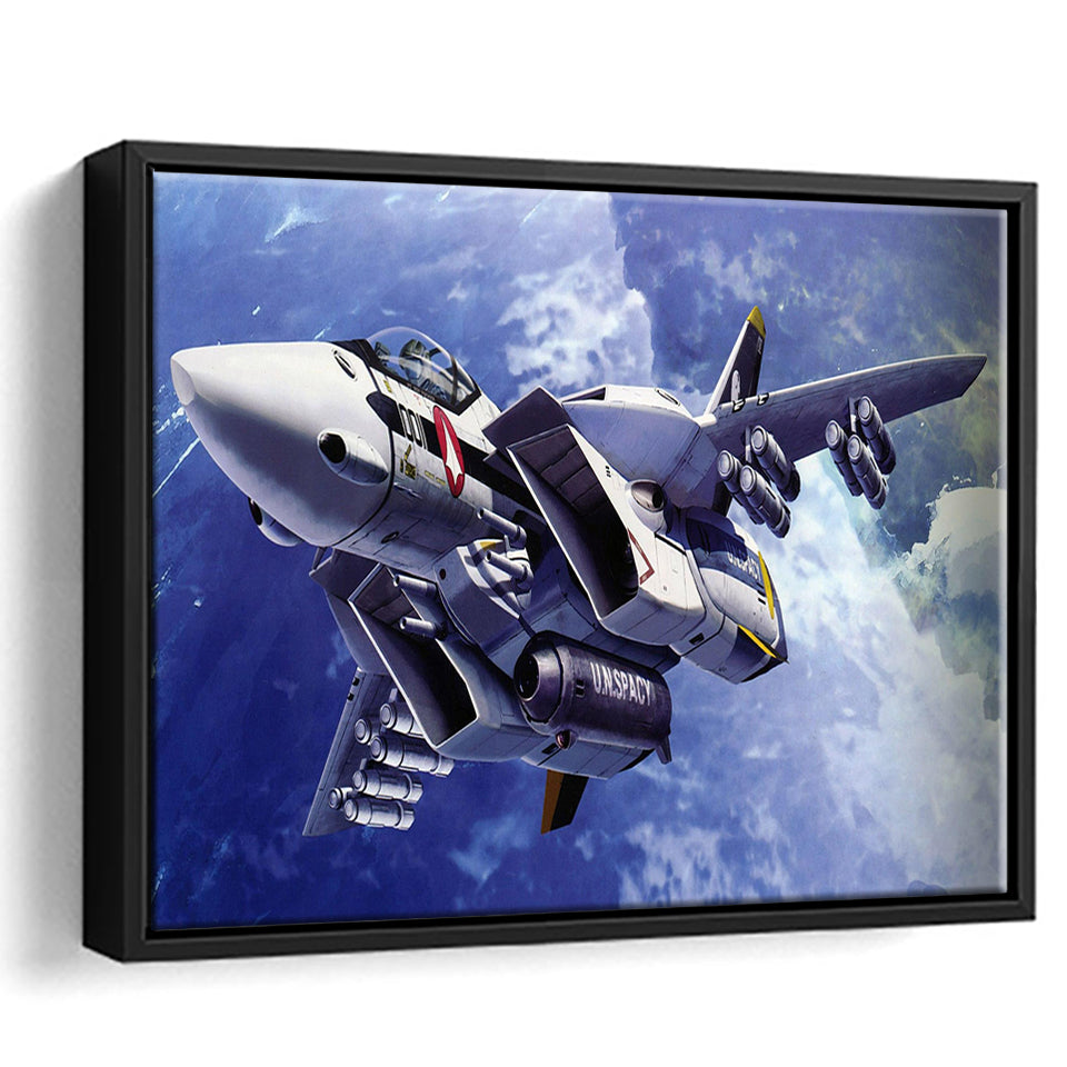 Fighter Aircraft Anime Military Aircraft Framed Canvas Prints Wall Art ...