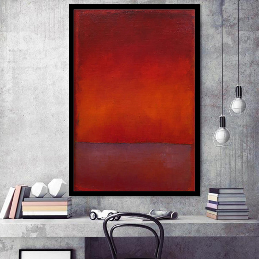Mark Rothko Red Modern Art Framed Art Print Wall Art Decor,Framed Pict ...