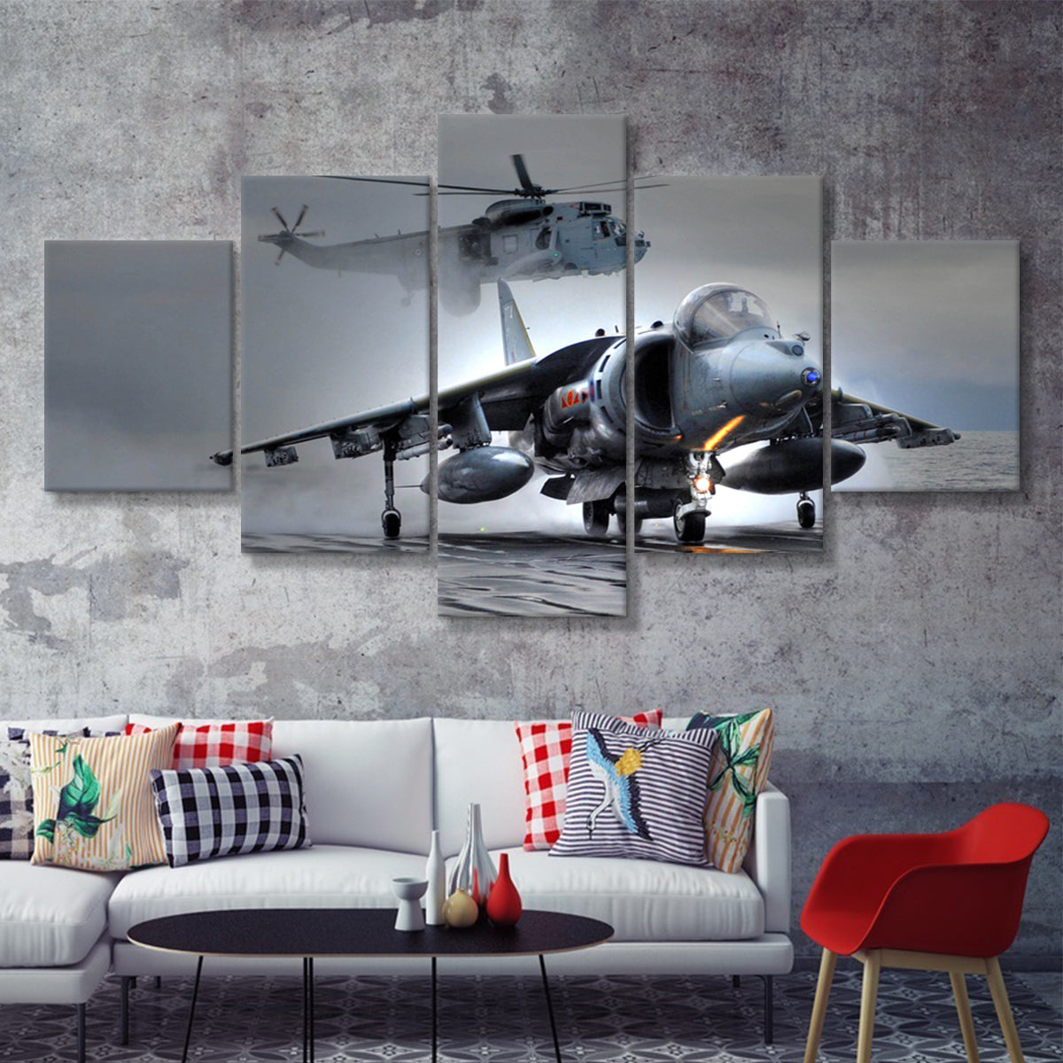 Navy Aircraft Helicopter Rotor Fighter Aircraft Engineering 5 Piece Ca ...