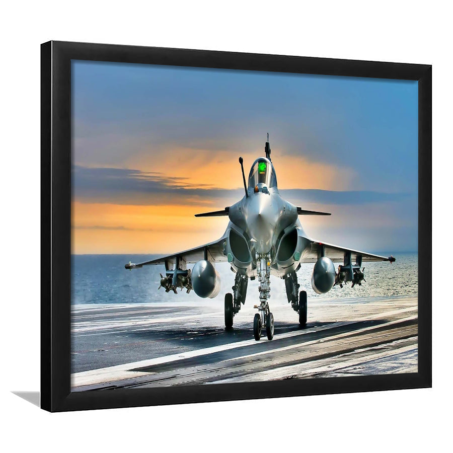 Rafale Fighter Jet Military Airplane Plane Fighter 17 Framed Art Print ...